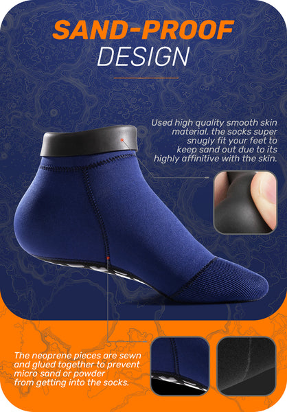 CAPAS 2mm Neoprene Sand Socks for Adult, Blue – CAPAS Official Store